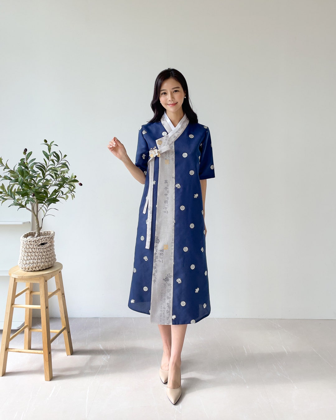 Korean Women's Modern Hanbok Daily Hanbok for Spring and Summer 014 데이지 ...