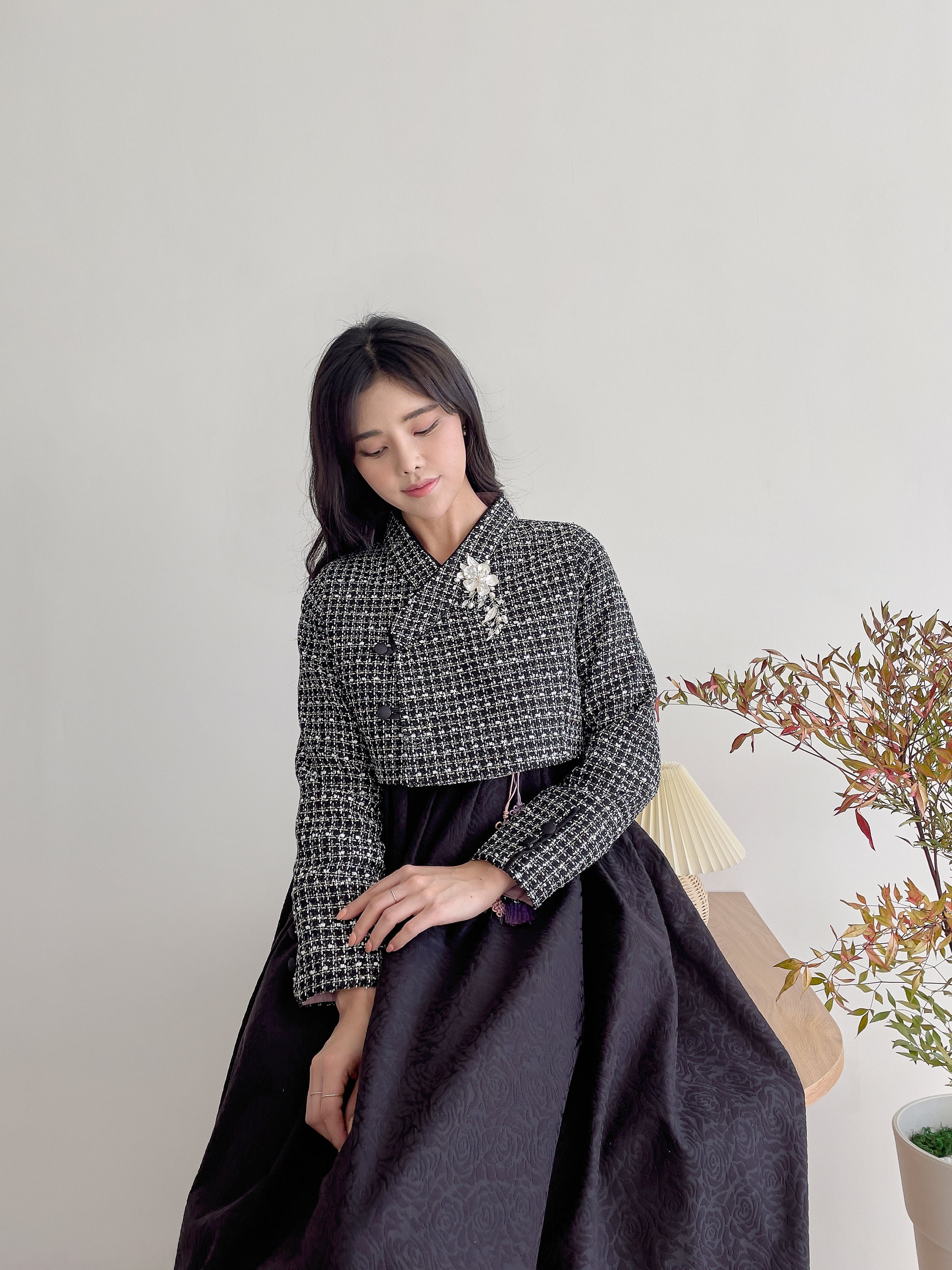 Korean Women's Modern Hanbok Daily Hanbok for Fall and Winter 09 슈페리얼 ...