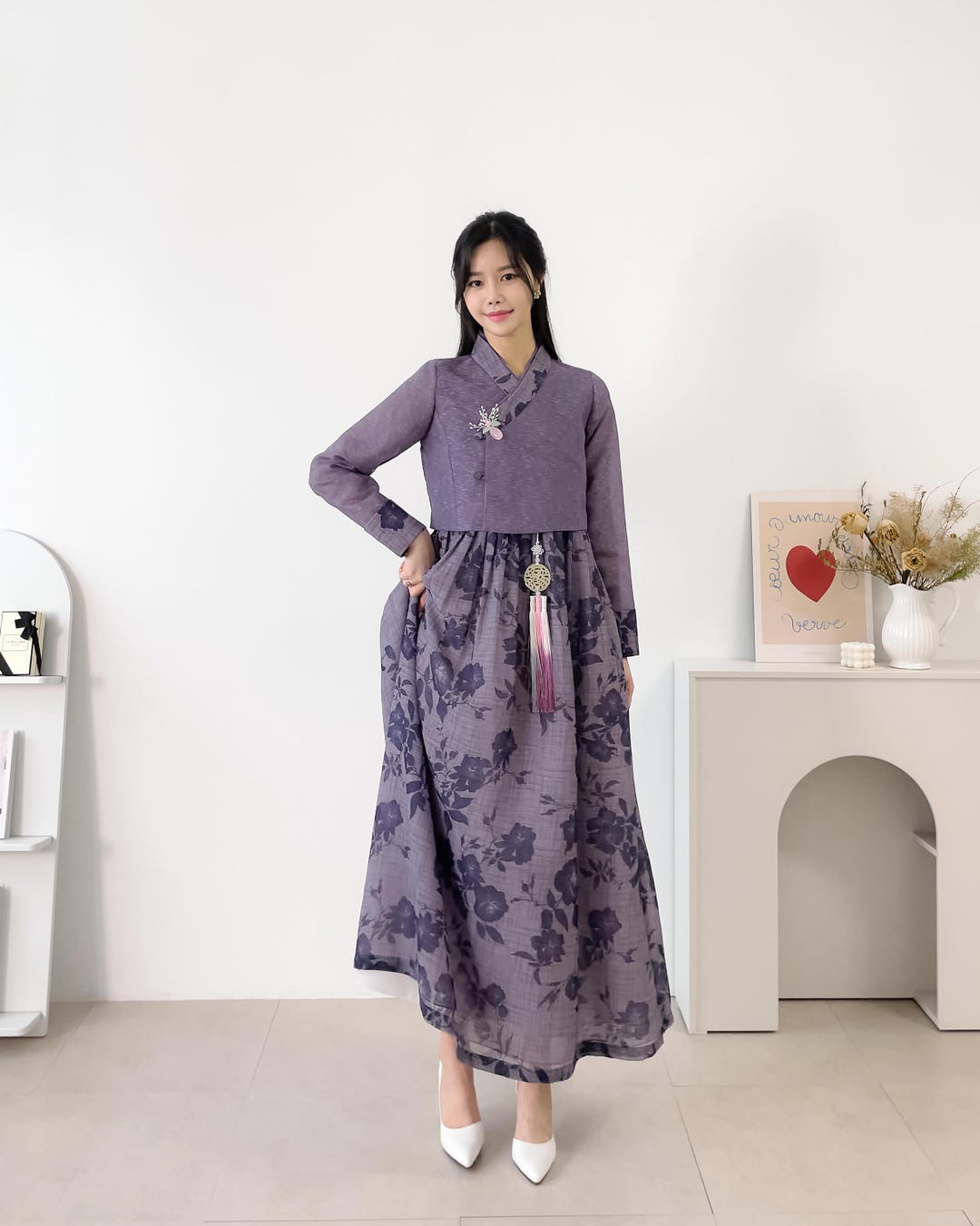 Korean Women's Modern Hanbok Daily Hanbok for Spring- IONIQ -blue ...