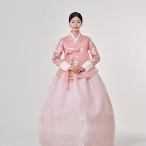 Korean Couple Wedding Hanbok - Mir Pink - Etsy