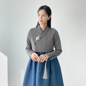 Korean Women's Modern Hanbok Daily Hanbok for Fall and Winter- Burn ...