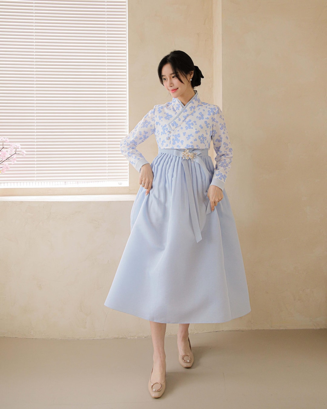 Korean Women's Modern Hanbok Daily Hanbok for Fall and Winter- Bianna ...