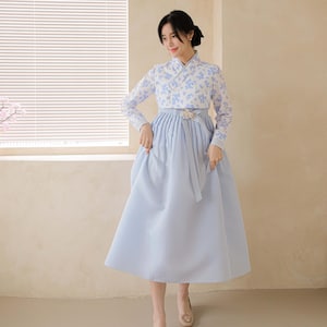 Korean Women's Modern Hanbok Daily Hanbok for Fall and Winter- Bianna ...