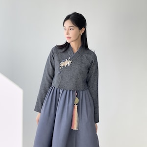 Korean Women's Modern Hanbok Daily Hanbok for Fall and Winter- Sierror ...