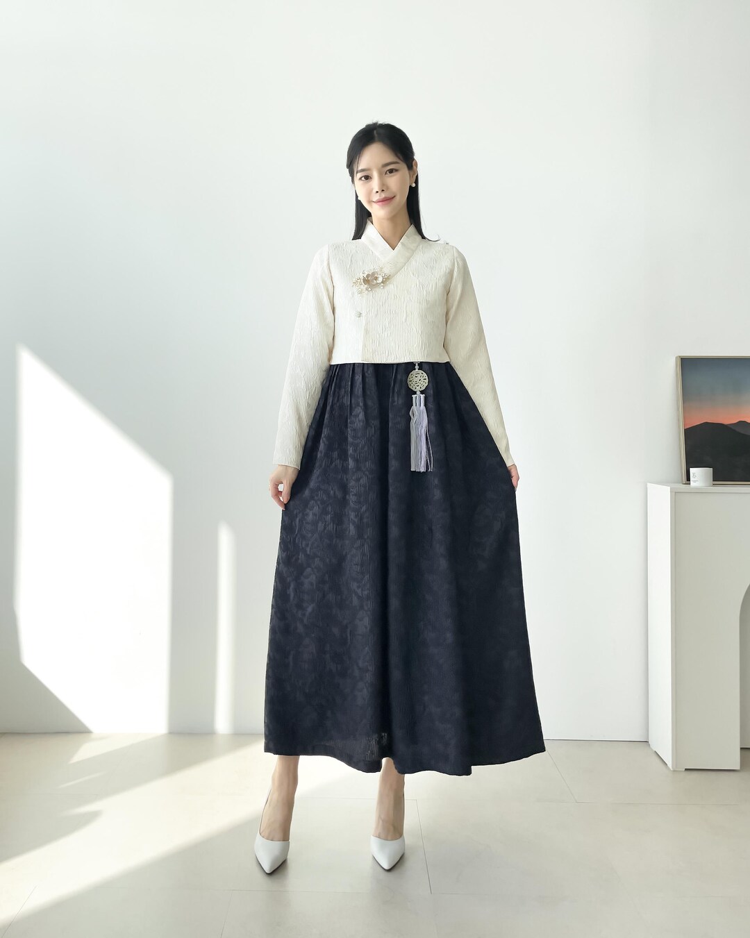 Korean Women's Modern Hanbok Daily Hanbok for Fall and Winter- Rosha - Etsy
