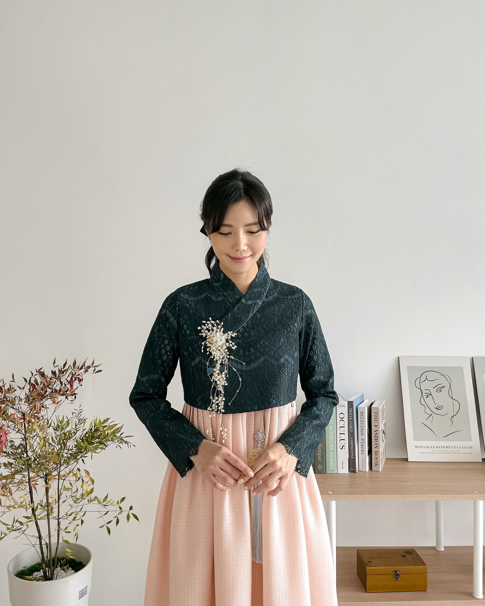 Korean Women's Modern Hanbok Daily Hanbok for Fall and Winter 02 Dion ...