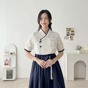 Korean Women's Modern Hanbok Daily Hanbok for Fall and Winter- Veiesa ...
