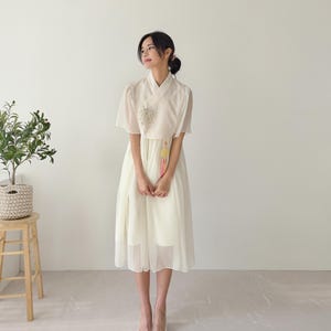 Korean Women's Modern Hanbok Daily Hanbok for Fall and Winter- Silvia ...