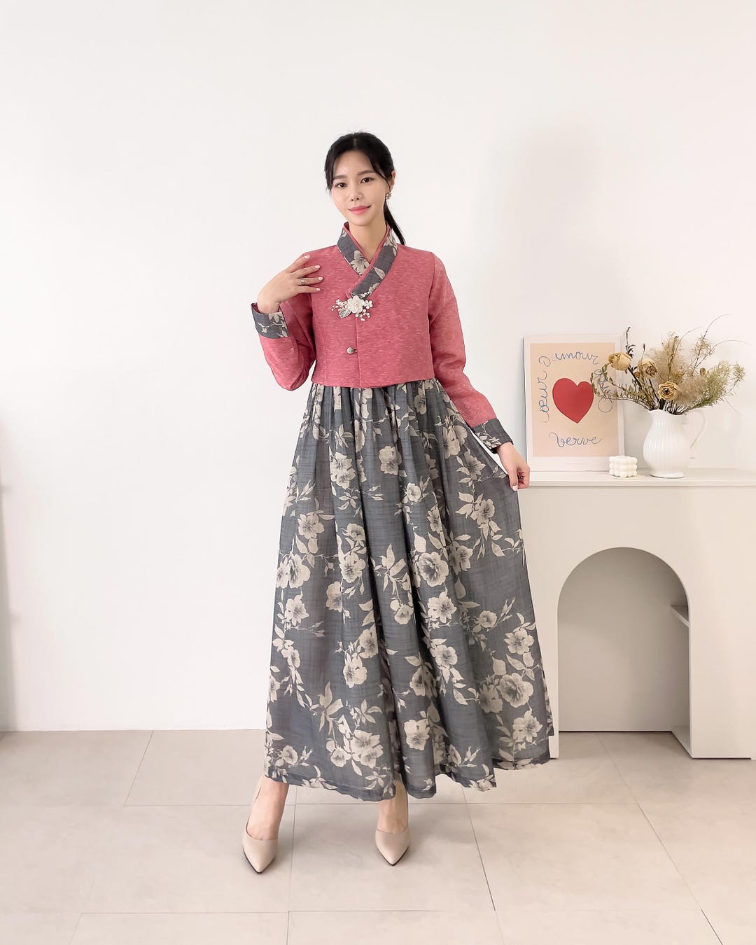 Korean Women's Modern Hanbok Daily Hanbok for Spring- IONIQ -red - Etsy