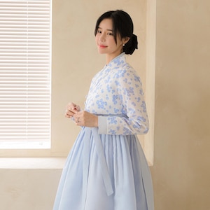 Korean Women's Modern Hanbok Daily Hanbok for Fall and Winter- Bianna ...