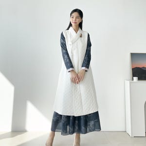Korean Women's Modern Hanbok Daily Hanbok for Fall and Winter- Nubim ...
