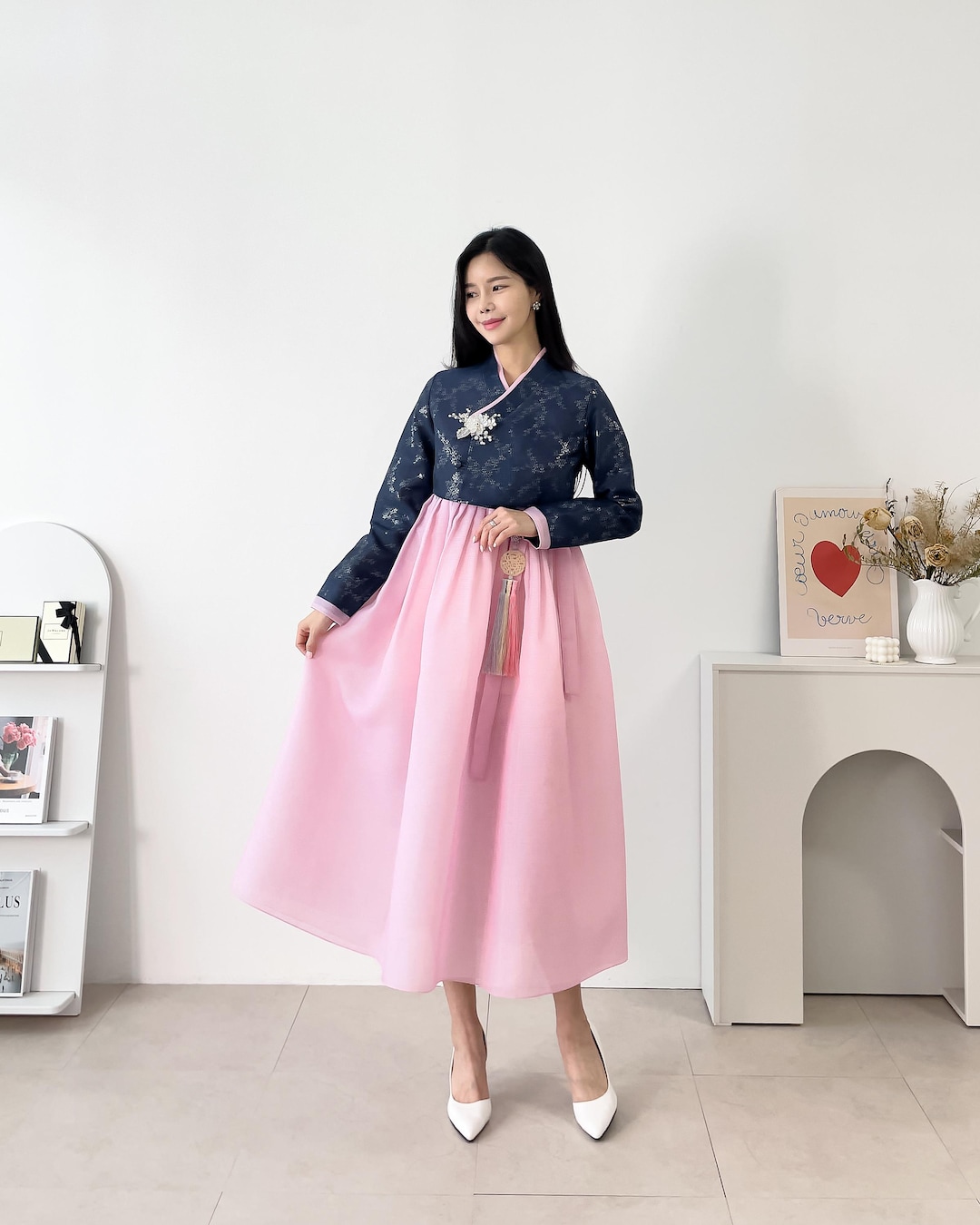 Korean Women's Modern Hanbok Daily Hanbok for Spring- Laneige - Etsy