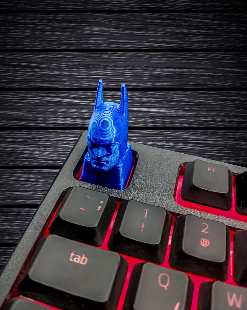 Batman 3D Printed keycap for Mechanical Keyboard 100% | Etsy