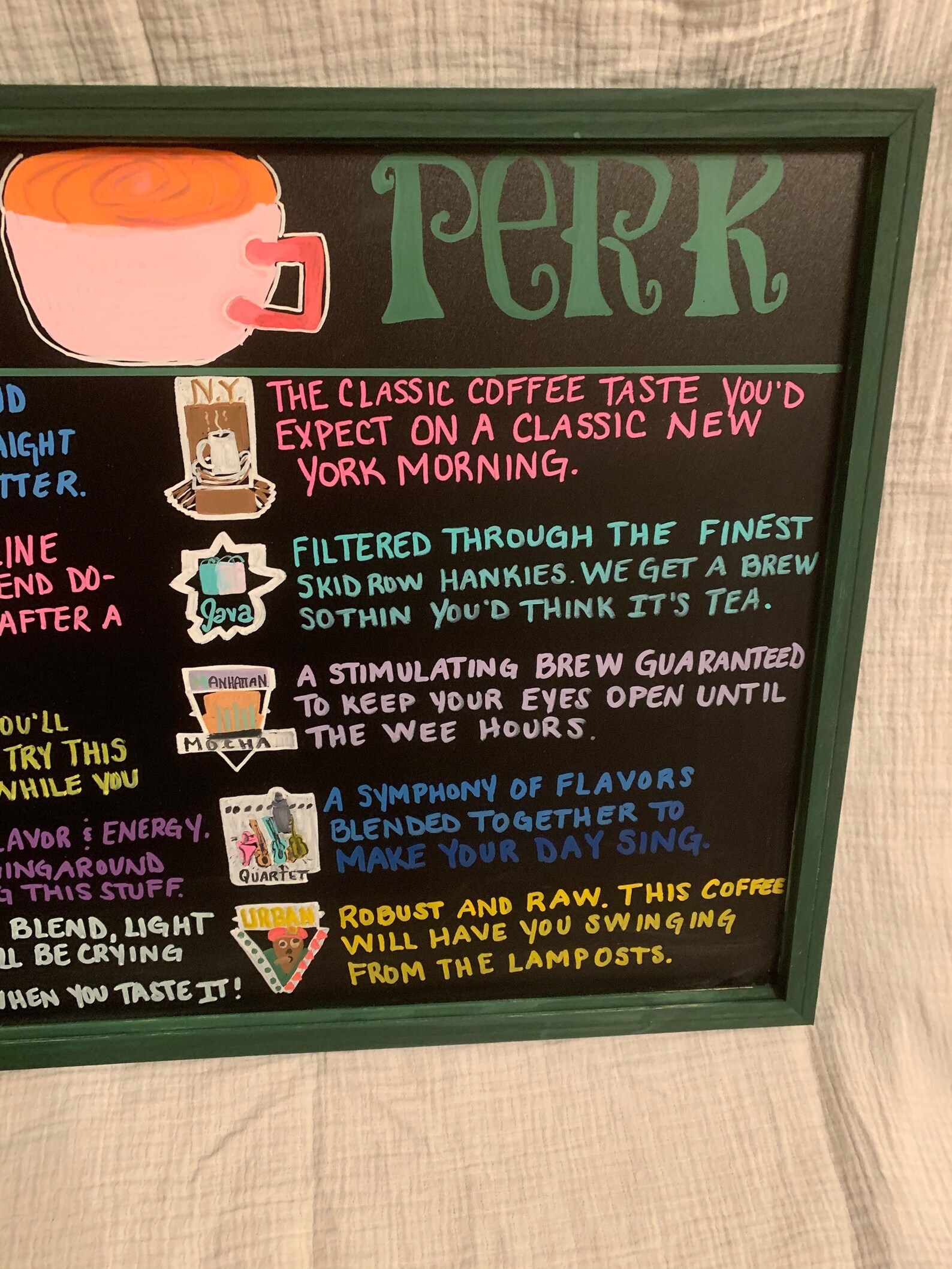 Friends TV Show Central Perk Menu Board Coffee Shop | Etsy