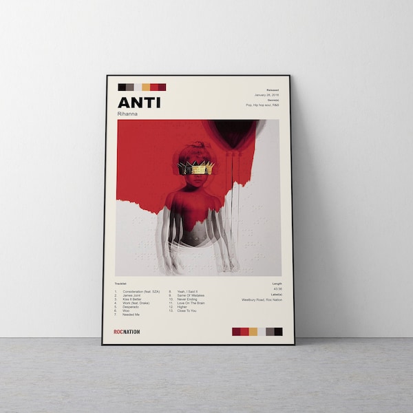 Rihanna Posters Anti - Etsy