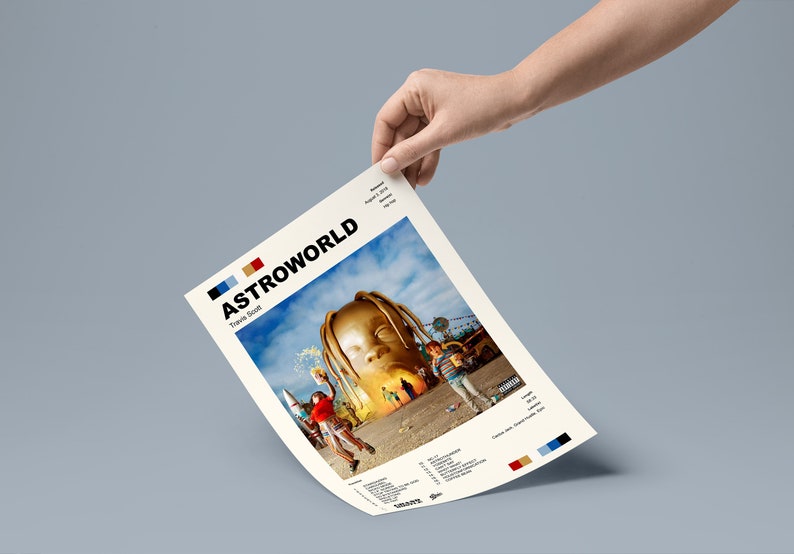 Travis Scott - ASTROWORLD Album Poster | Digital Instant Download Print ...