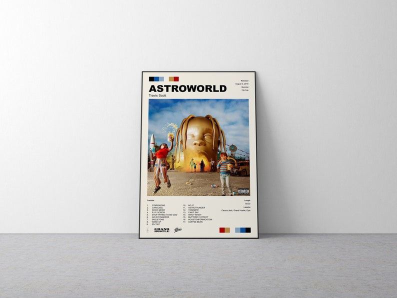 Travis Scott - ASTROWORLD Album Poster | Digital Instant Download Print ...