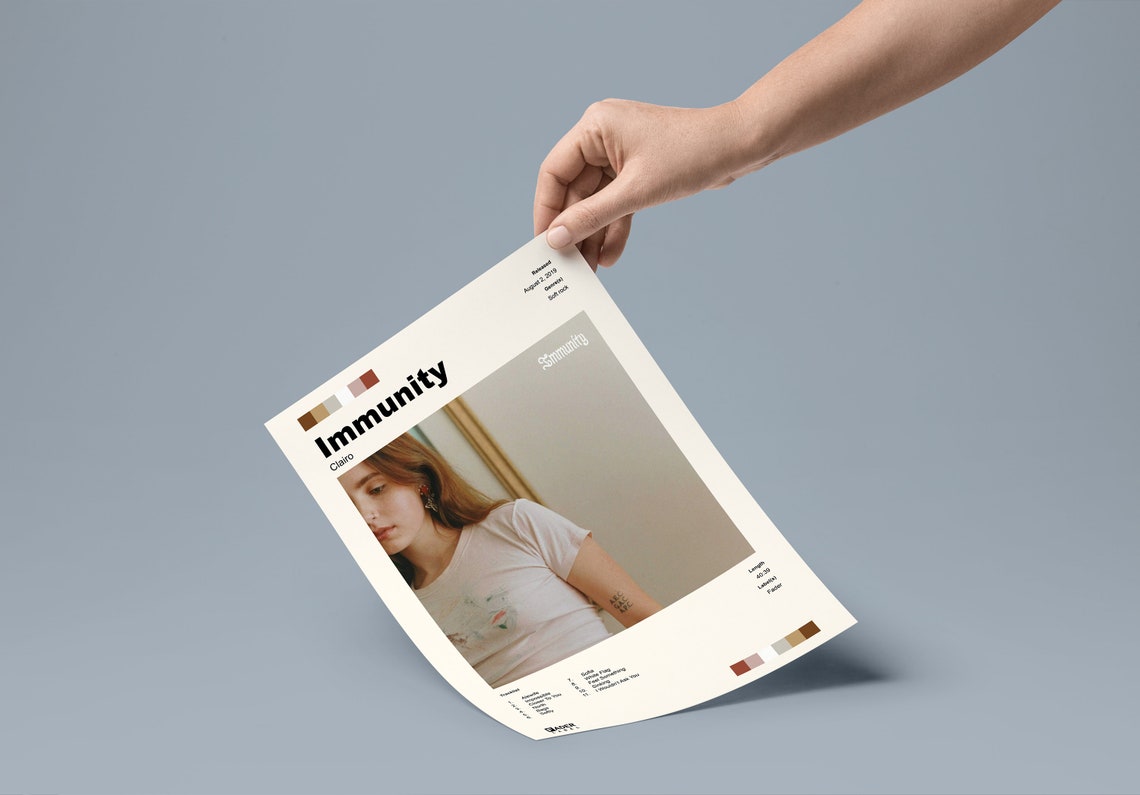 Clairo - Immunity Album Poster | Digital Instant Download Print | Wall ...
