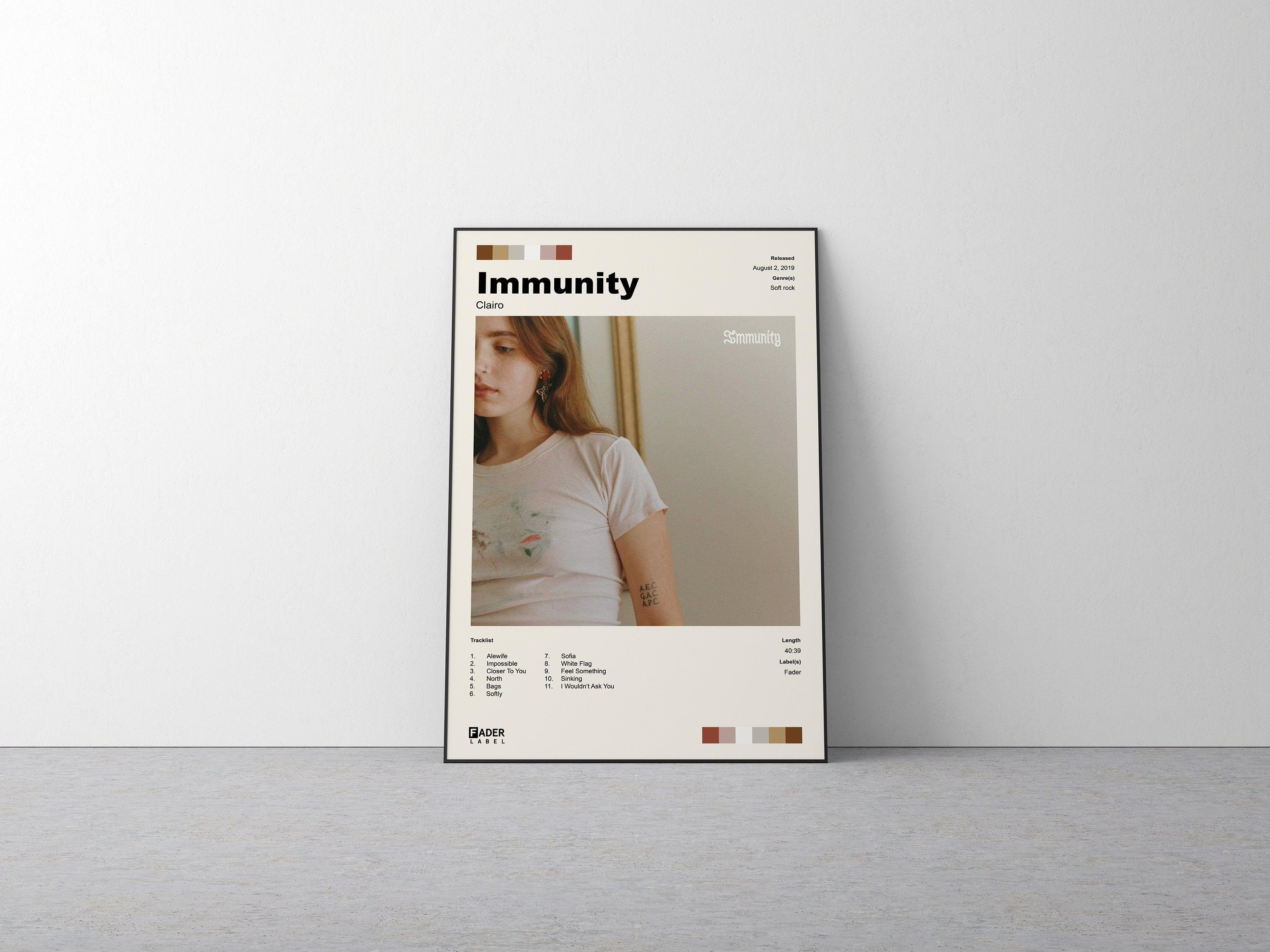 Clairo - Immunity Album Poster | Digital Instant Download Print | Wall ...