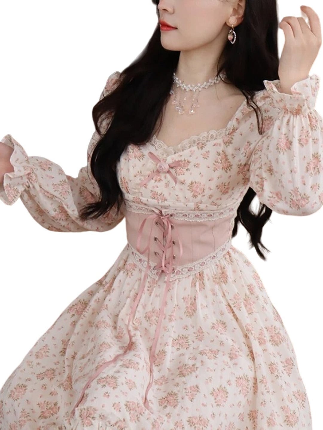 Milkmaid Cottagecore Dress, Renaissance Fairycore Dress, Women Wedding ...