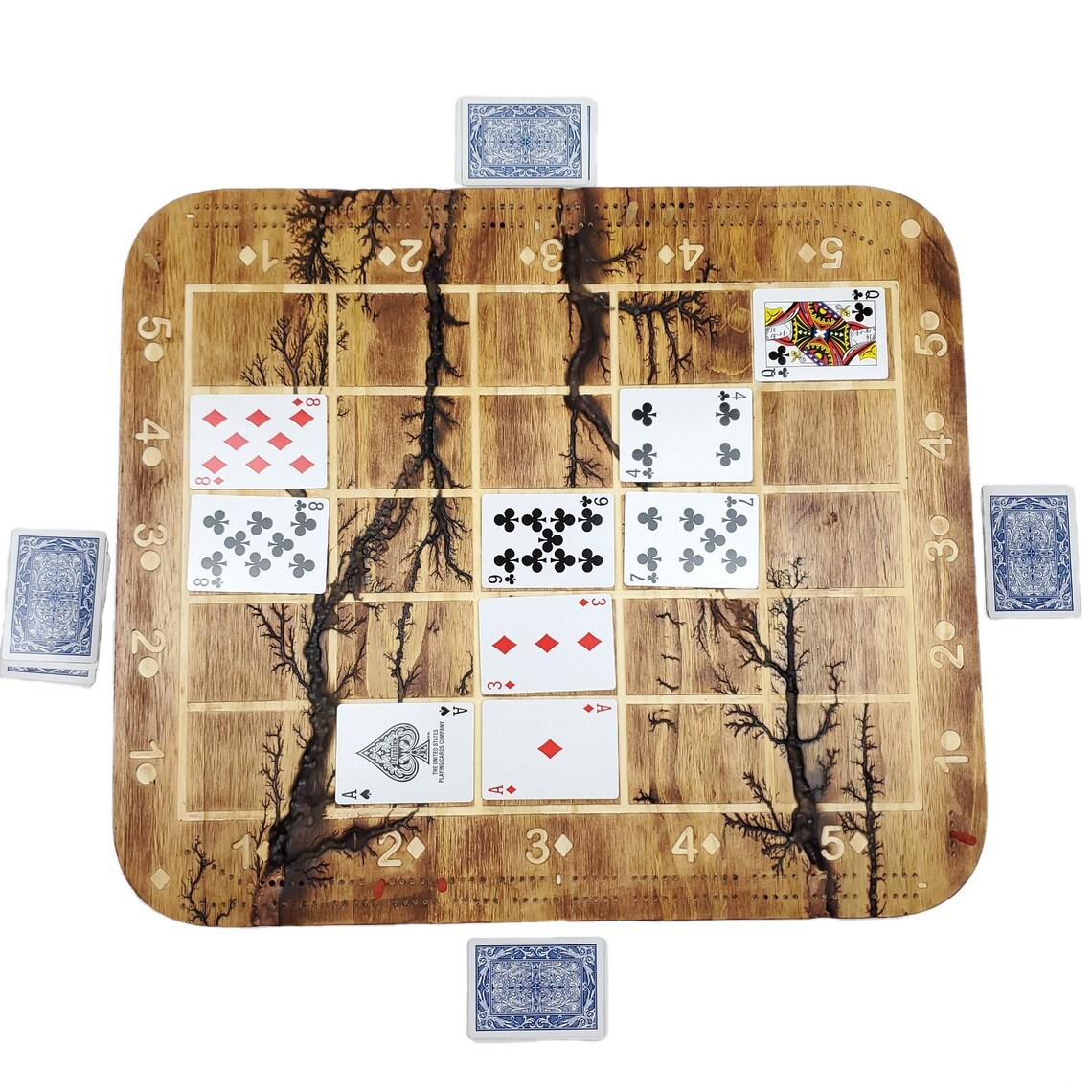 Cross Crib Cribbage Board Fractal Burn Continuous 2-track - Etsy