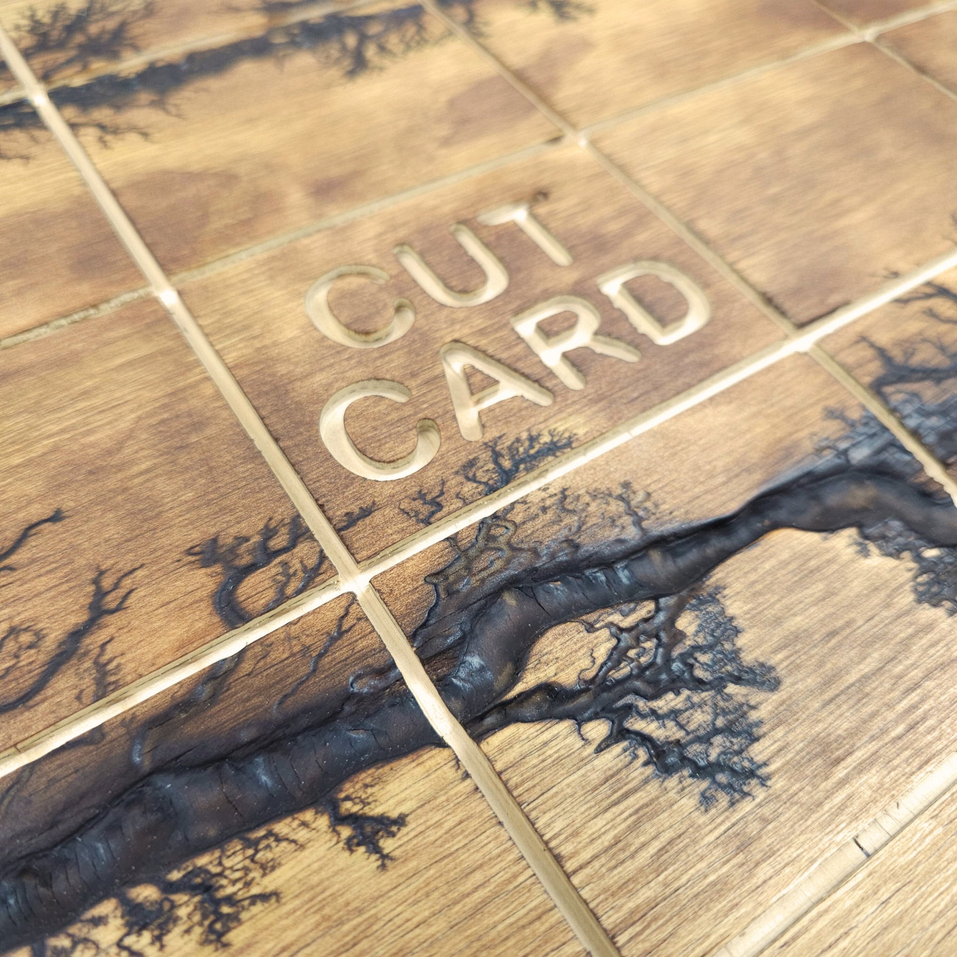 Cross Crib Cribbage Board | Fractal Burn | Continuous 2-track | Peg and ...