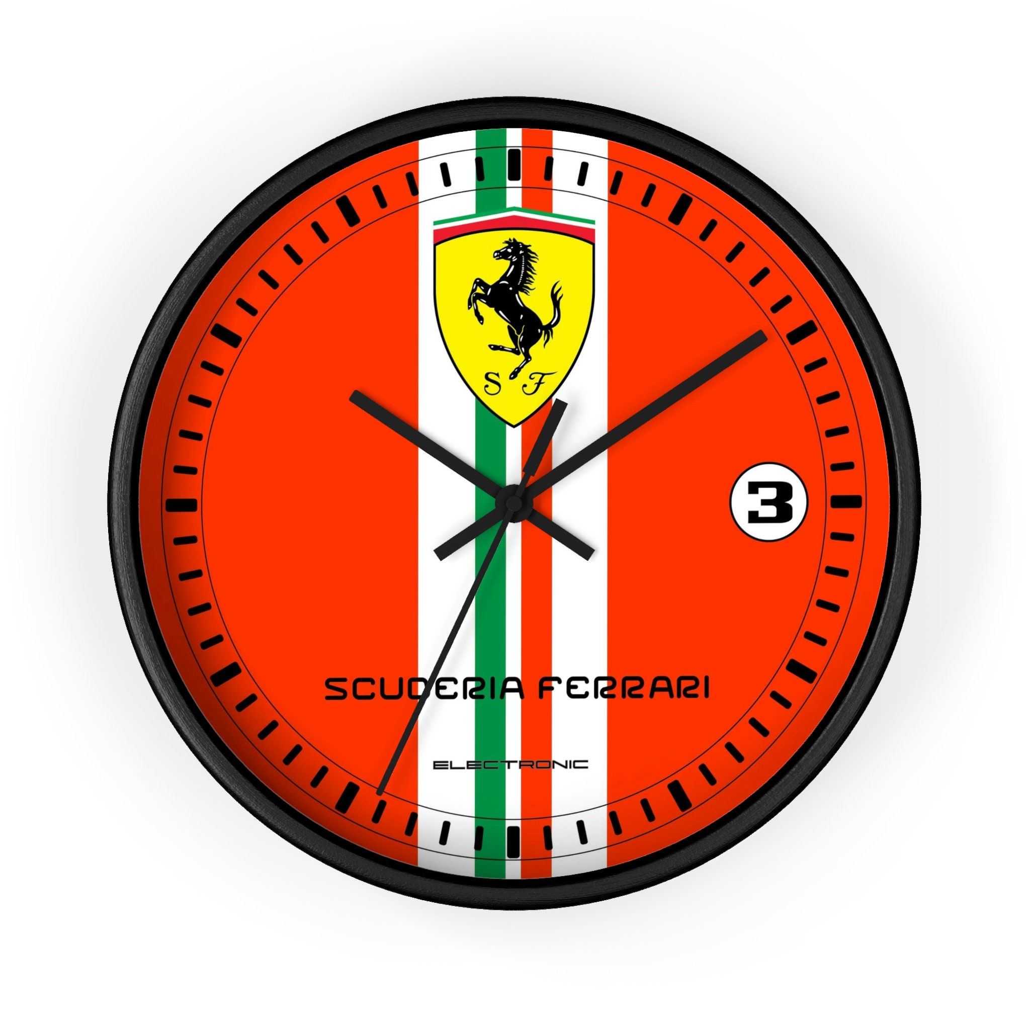 Scuderia Ferrari Clock red by Tifosi Design - Etsy