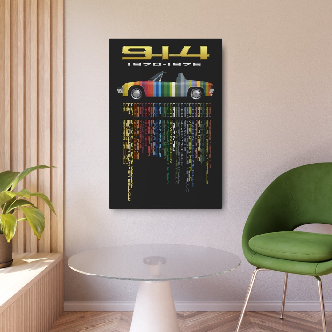 Metal Porsche 914 - 6 Color Chart - Metal Art Sign - Etsy