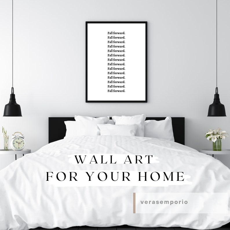 Fall Forward Quote, Motivational Quotes, Printable Download, Printable ...