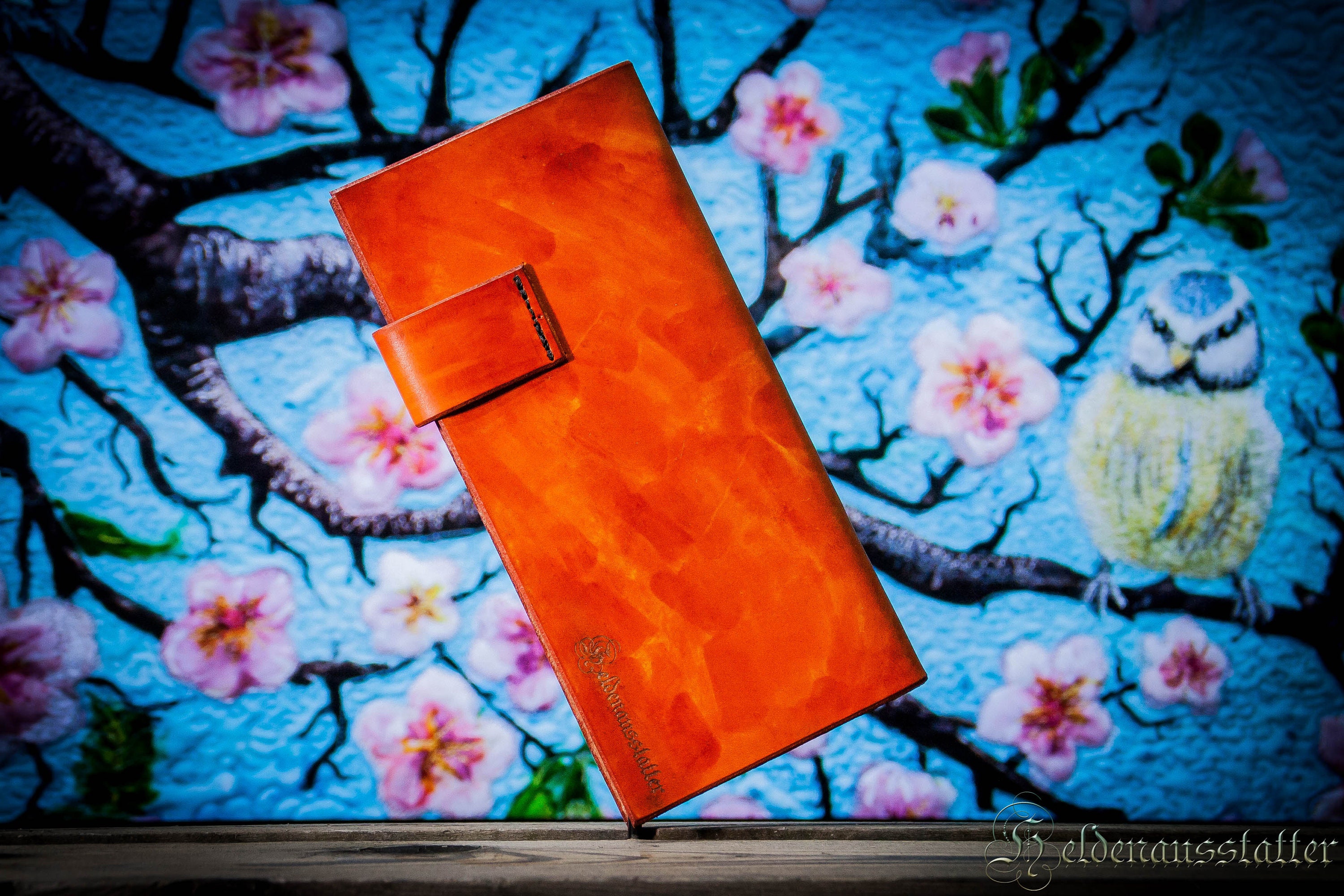 Geisha Leather Wallet Configurable Unique Piece - Etsy
