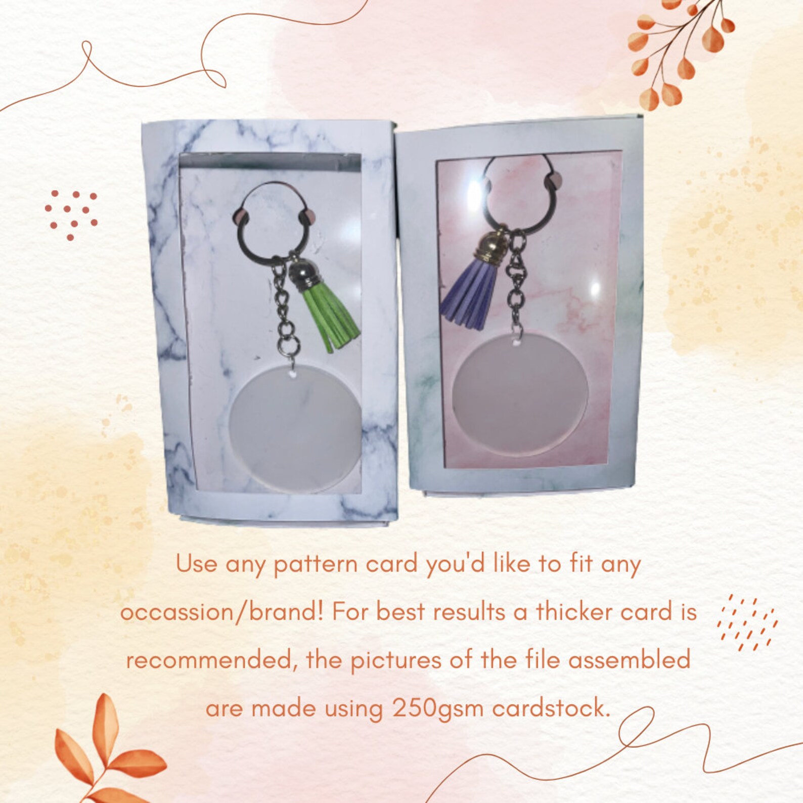 Keychain Packaging Box, SVG, Digital Download. Custom Packaging for ...