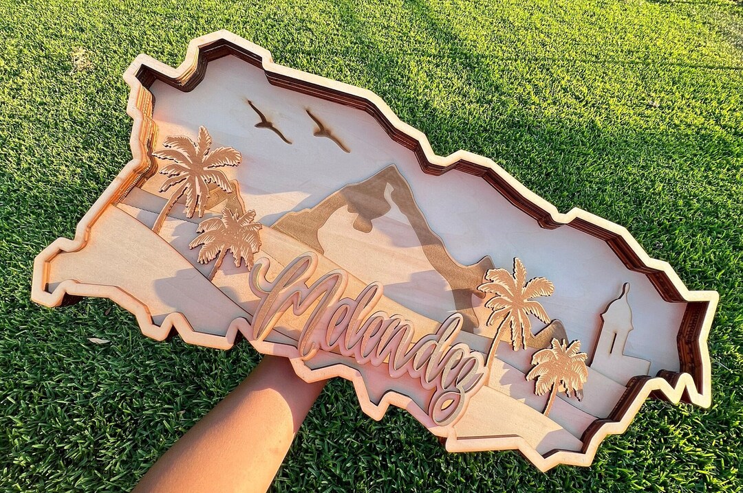 Custom Laser-engraved Family Name Sign - Etsy