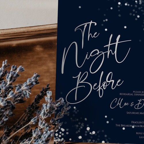 The Night Before Invitation Rehearsal Dinner Invitation - Etsy