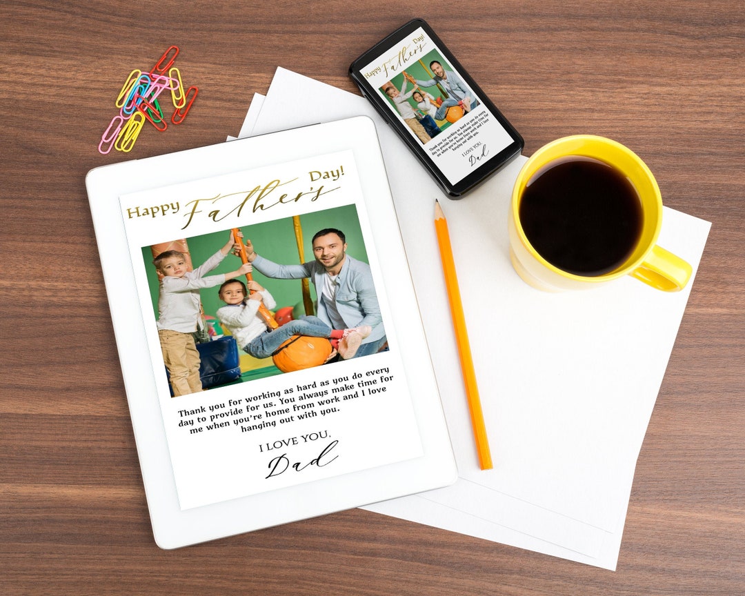 Electronic Father's Day Greeting Card Note Virtual Paperless E Invite ...