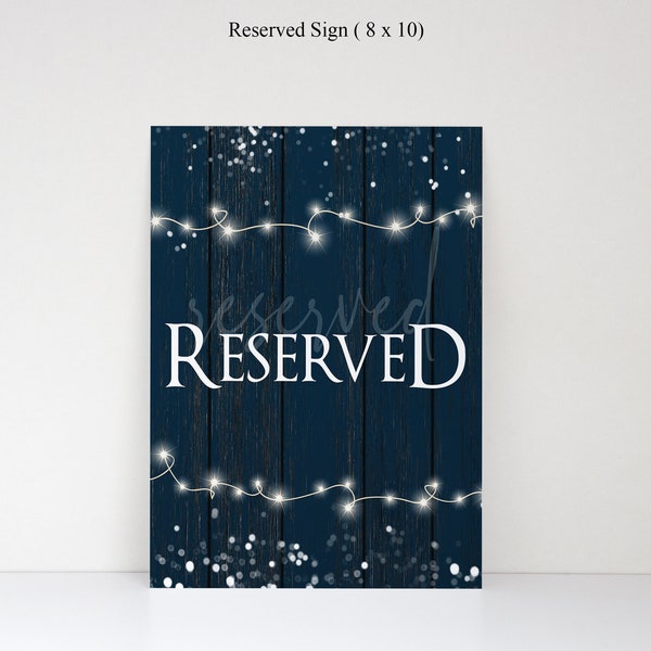 Reserved Sign Pdf Template - Etsy