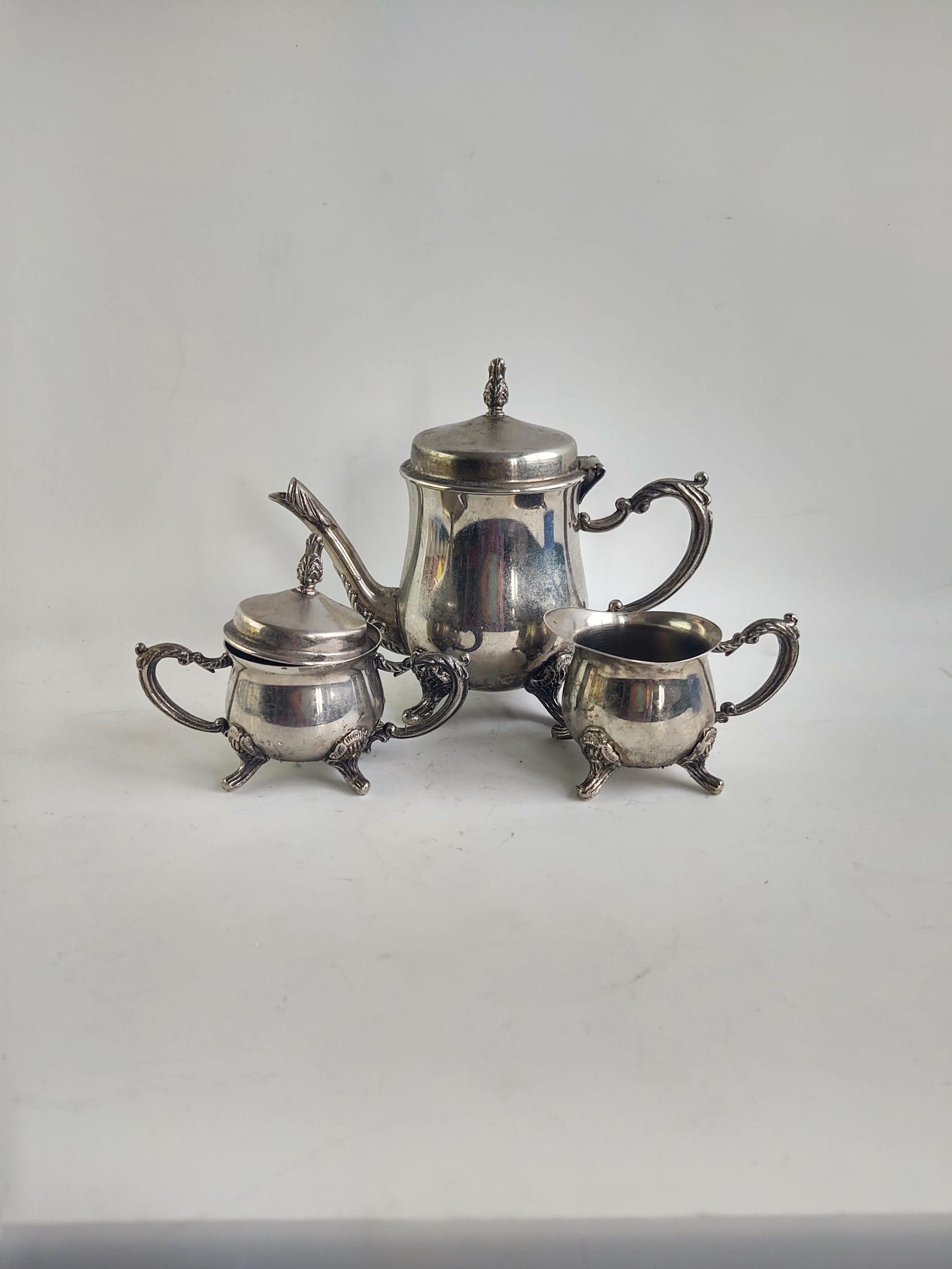 Vintage Child's Silverplate Tea Service - Etsy