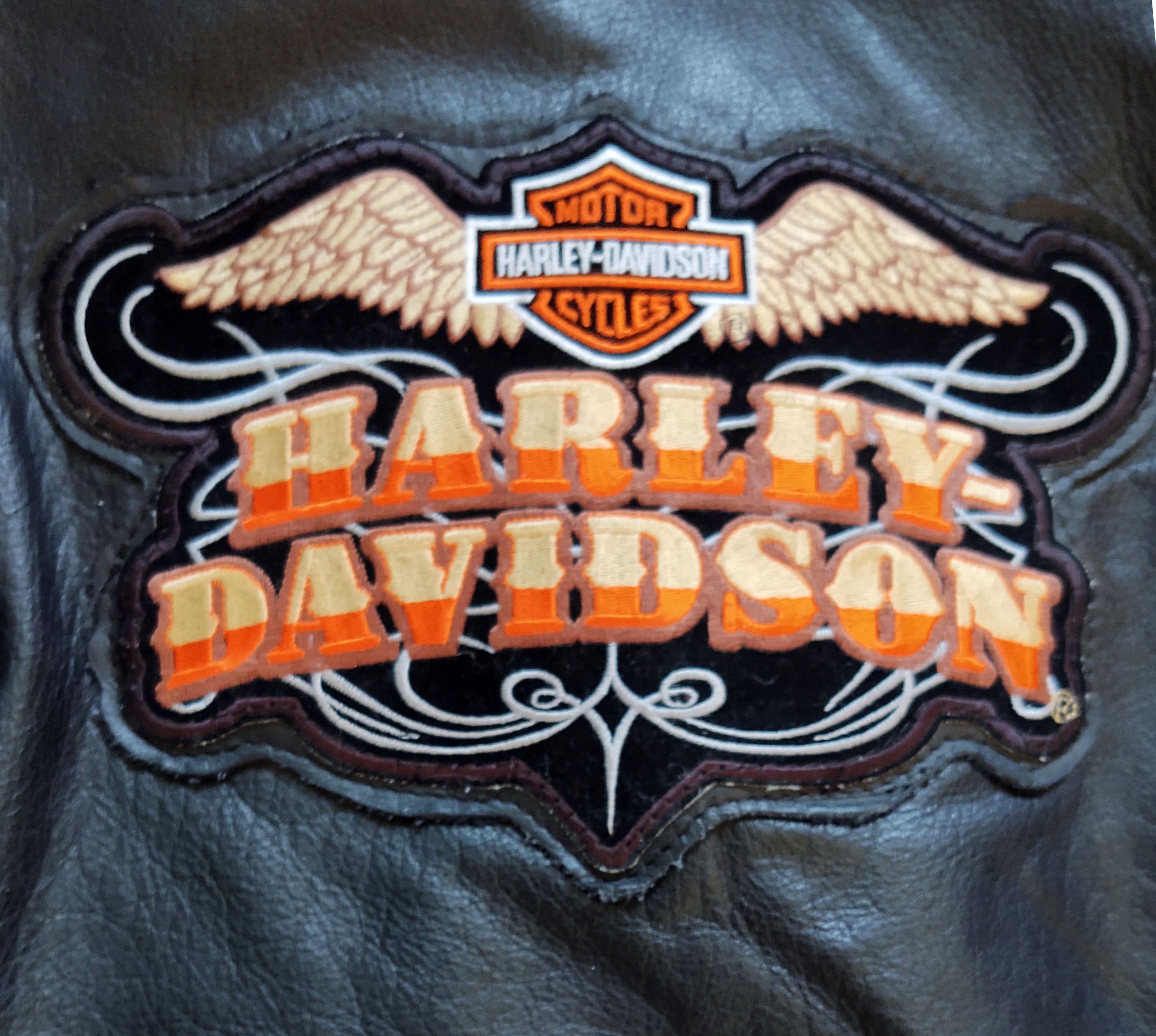 Classic Leather Jacket Harley Davidson Patch Size 42 - Etsy