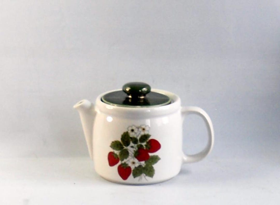 Mccoy Strawberry Country Tea Pot - Etsy