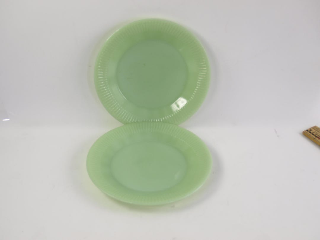 Fire King - Jadeite 7" Plate - Jane Ray - Anchor Hocking - Etsy