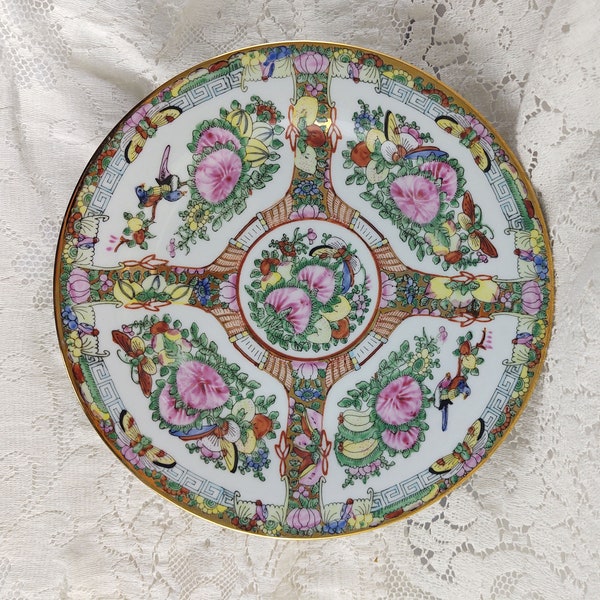 Rose Medallion Plate - Etsy