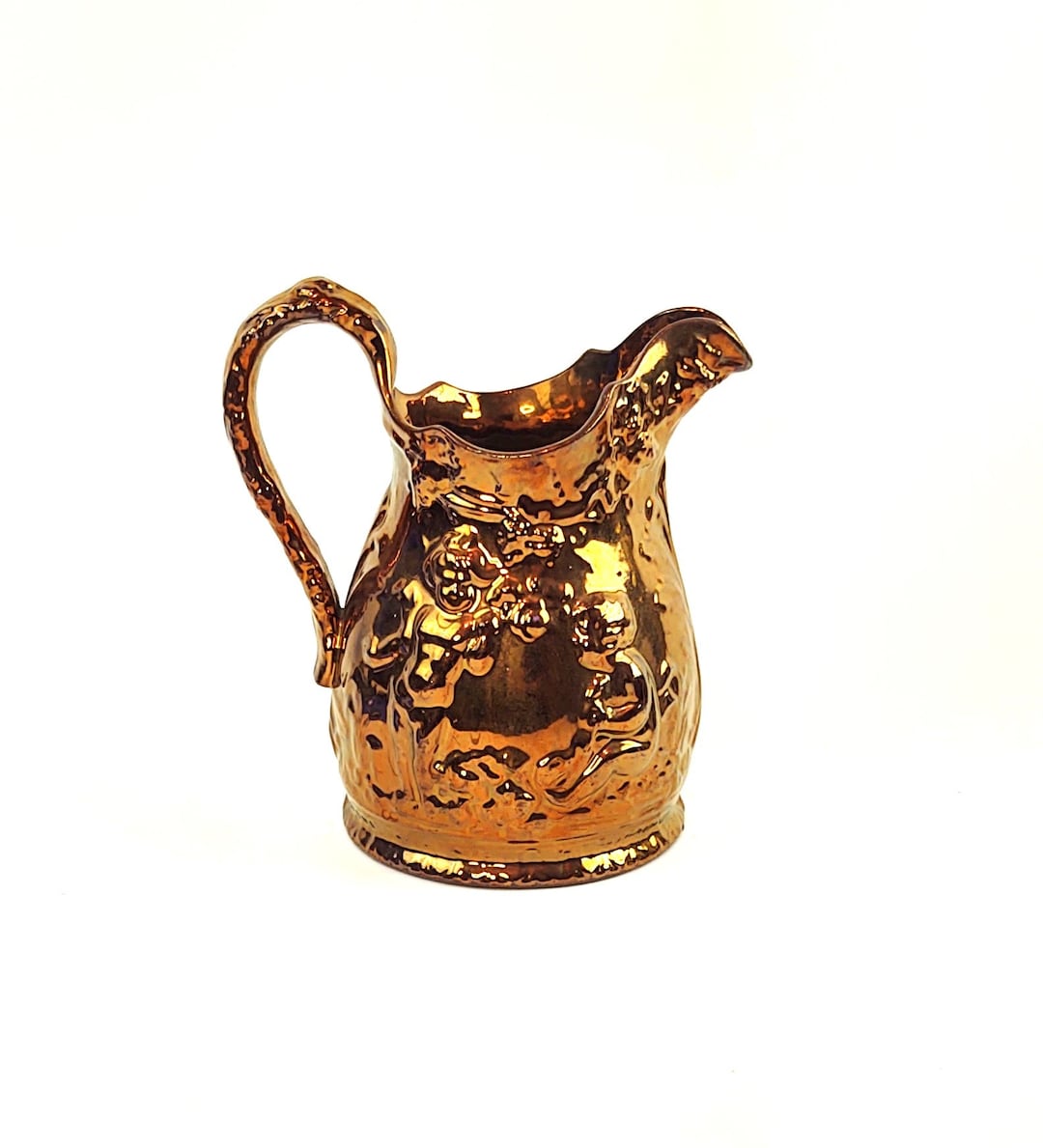 Vintage - Copper Luster Pitcher - Cherubs - Wade - Etsy