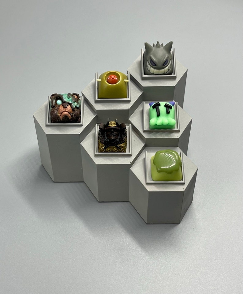 Flexagon Artisan Keycap Stand | Artisan Keycap Holder | Hexagonal ...