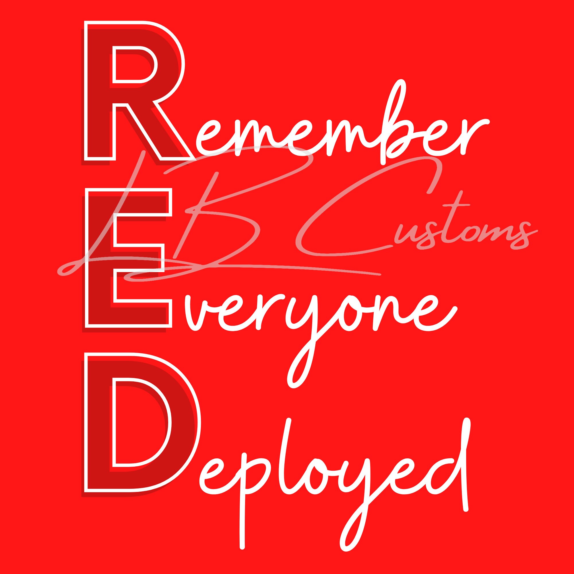 RED FRIDAY Bundle! Two Designs PLUS Mock-up - Etsy