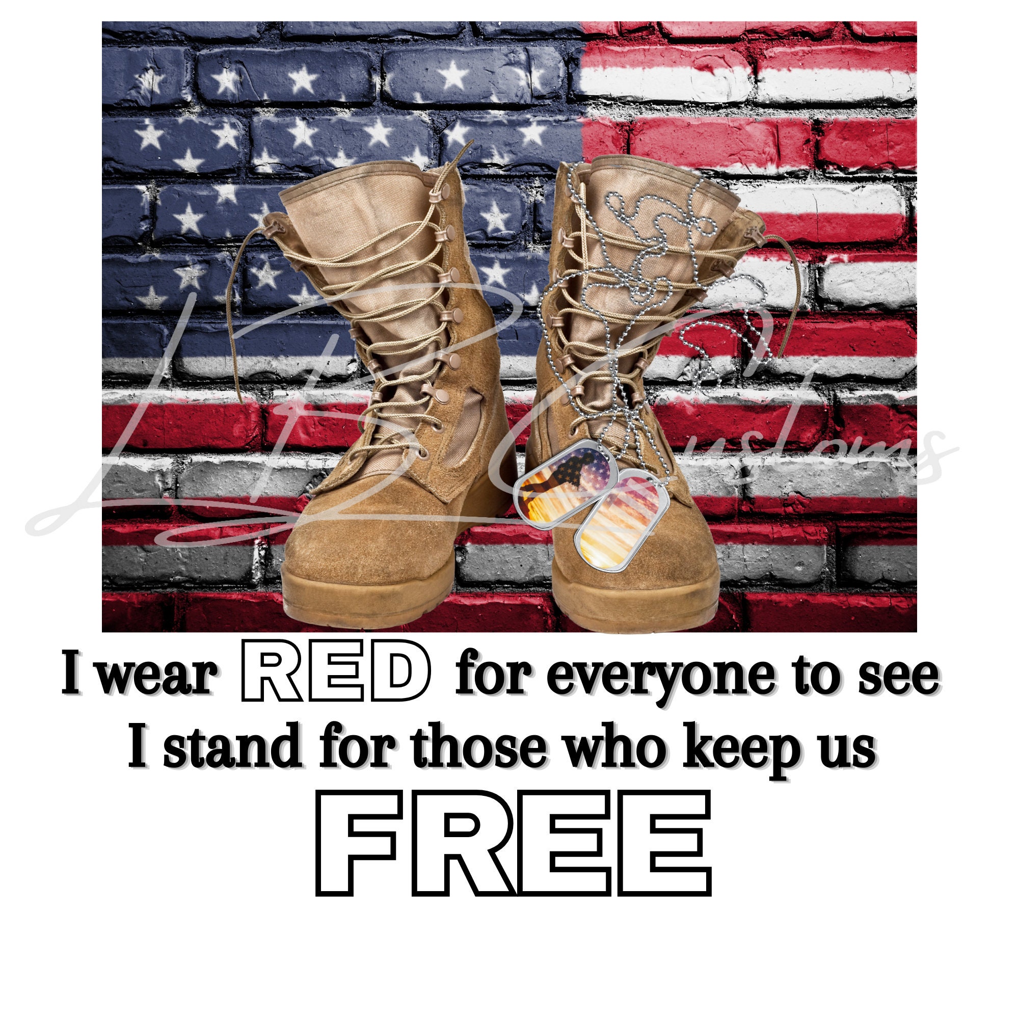 RED FRIDAY Bundle! Two Designs PLUS Mock-up - Etsy