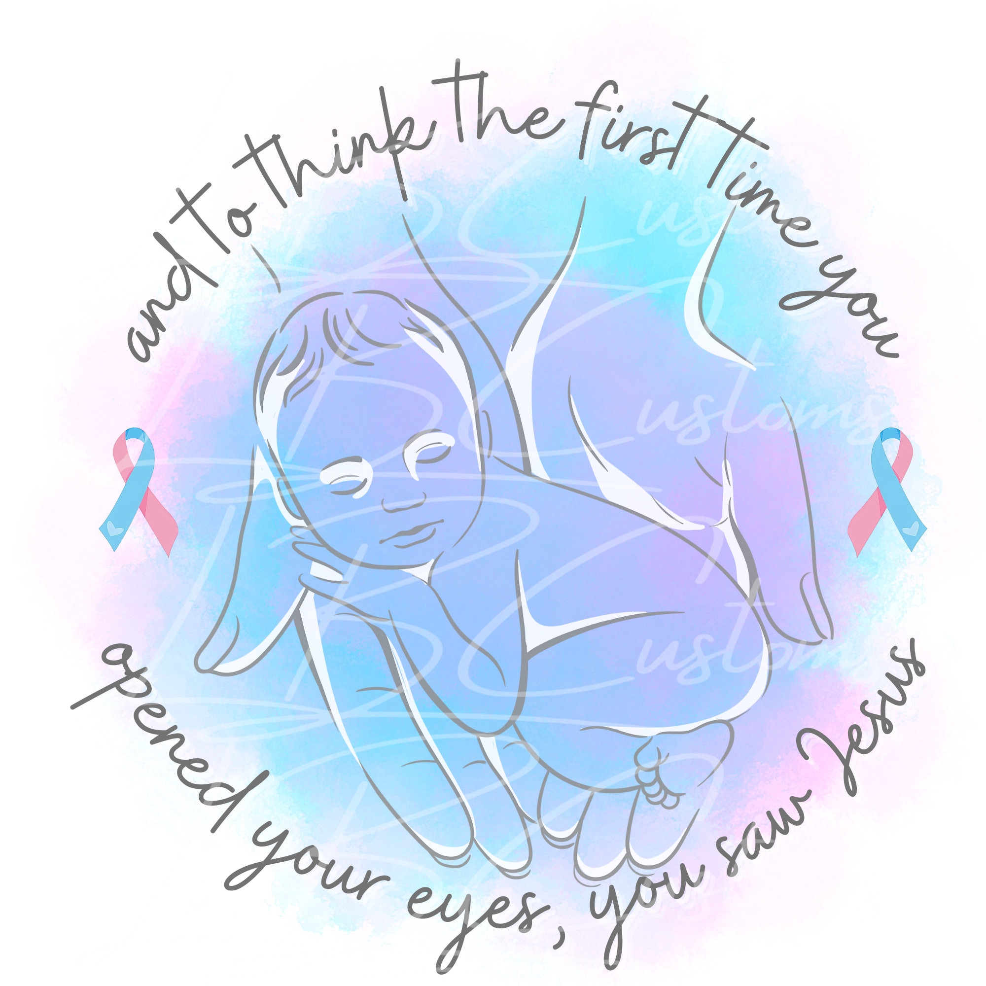Three Images! Pregnancy and Infant Loss Awareness Design. Two Different ...