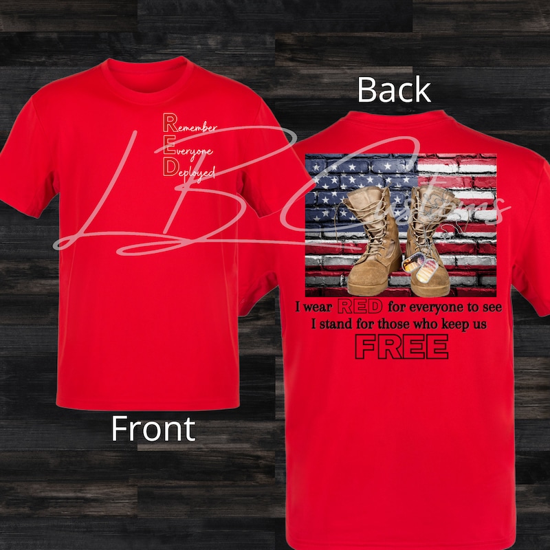 Red Deployment Shirt - Etsy