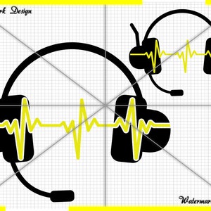 Headset Heartbeat Dispatcher Svg, 911, Dispatch Svg, Distressed Flag ...