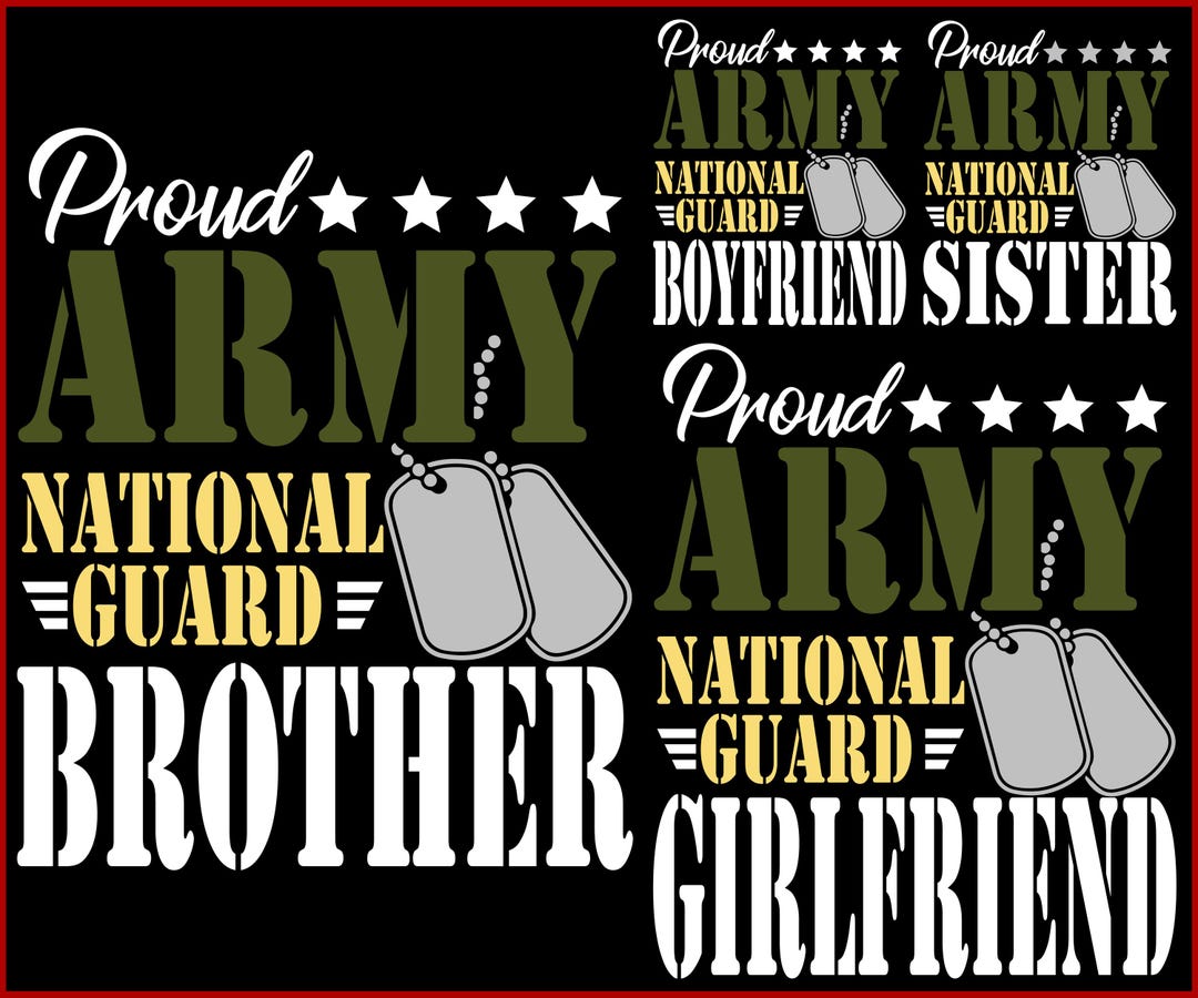 Proud Army National Guard Brother Sister Boyfriend and Girlfriend, Army ...