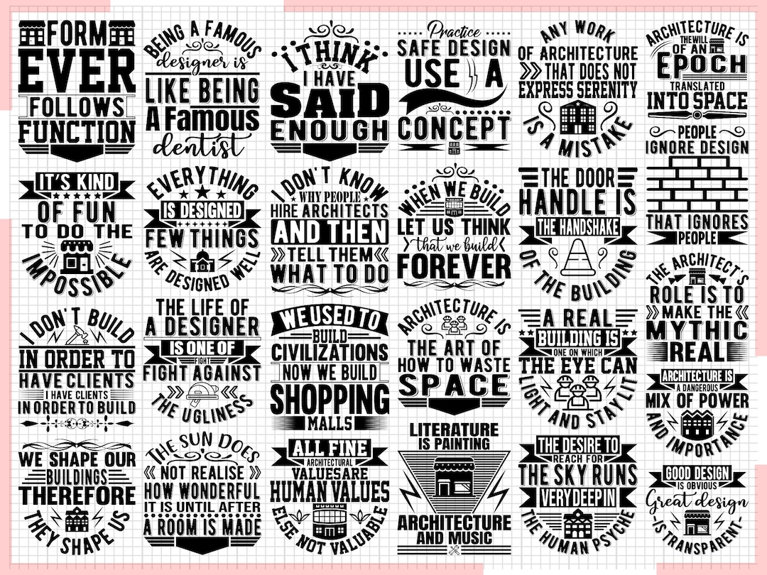 Architect Design Bundle, Architect Svg, Architect Icons, Architecture ...