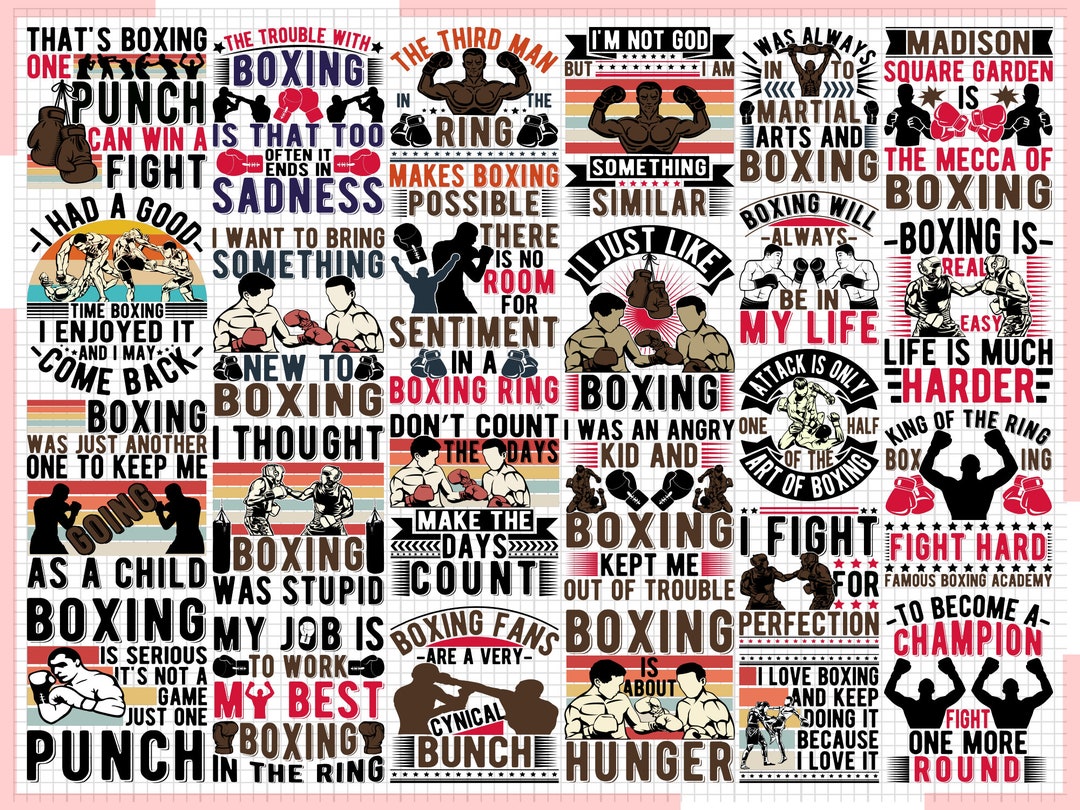 Boxing Bundle SVG, Boxing SVG, Boxing Gloves SVG, Boxer Svg, Boxing Svg ...